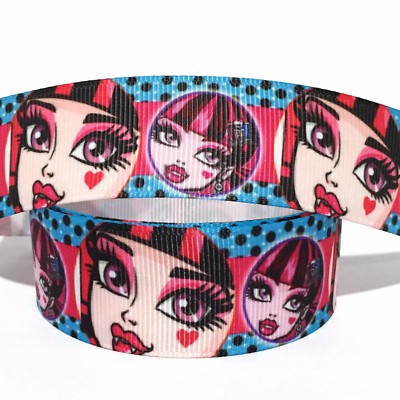 Grosgrain Ribbon 1" Monster High Girls M14 Printed (Combine Shipping ...