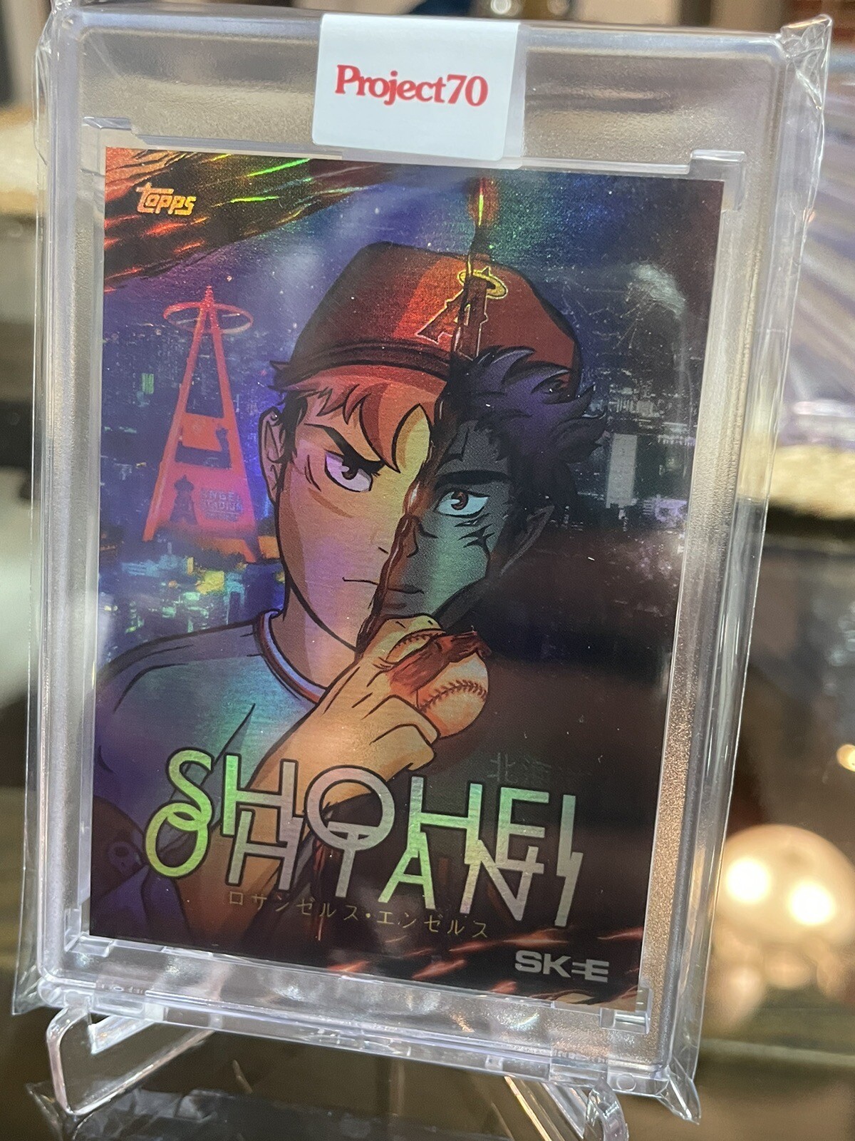 RAINBOW FOIL 1/70 Topps Project 70 Card 324 Shohei Ohtani by DJ Skee ...