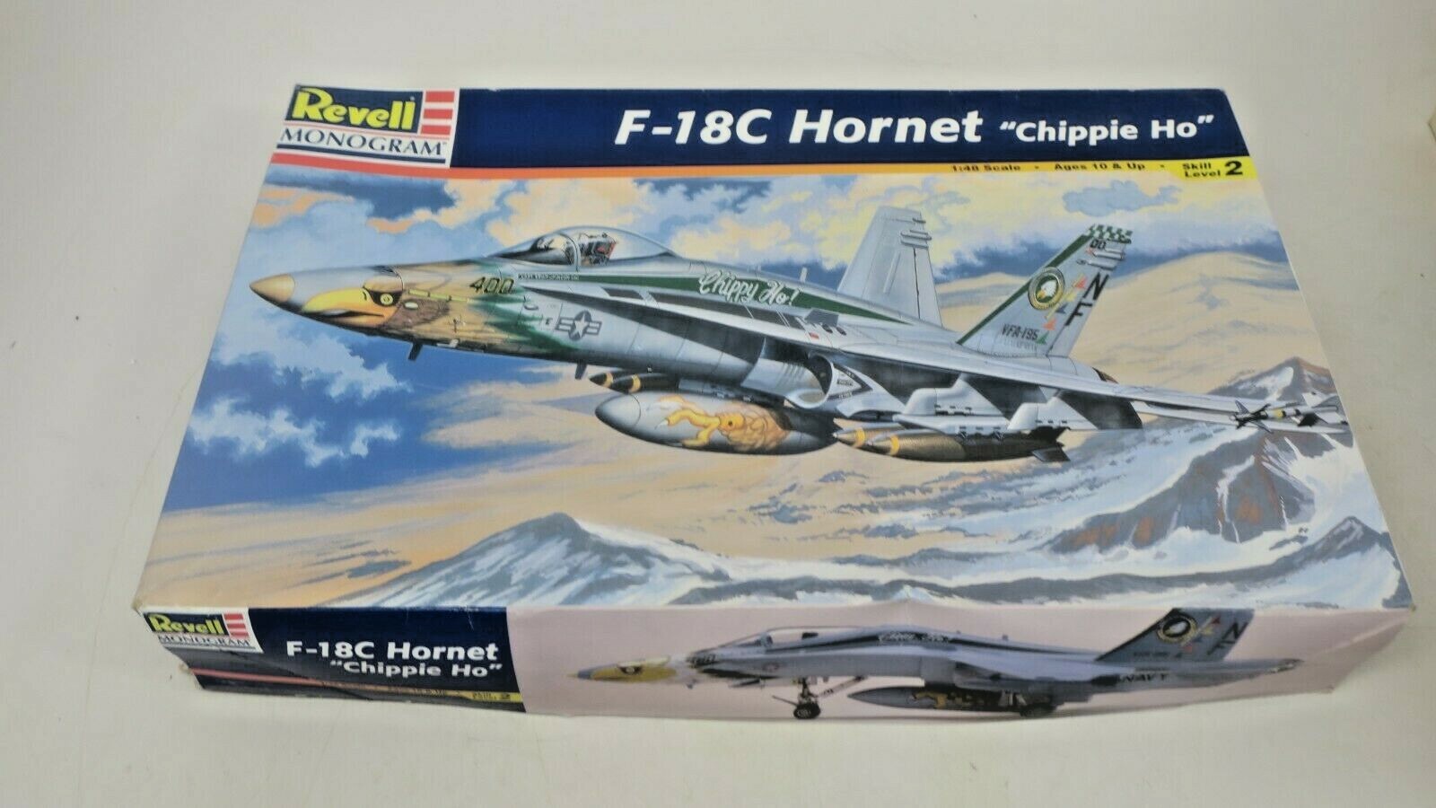 VINTAGE 1998 REVELL MONOGRAM F-18C HORNET "CHIPPY HO" PLASTIC MODEL KIT ...