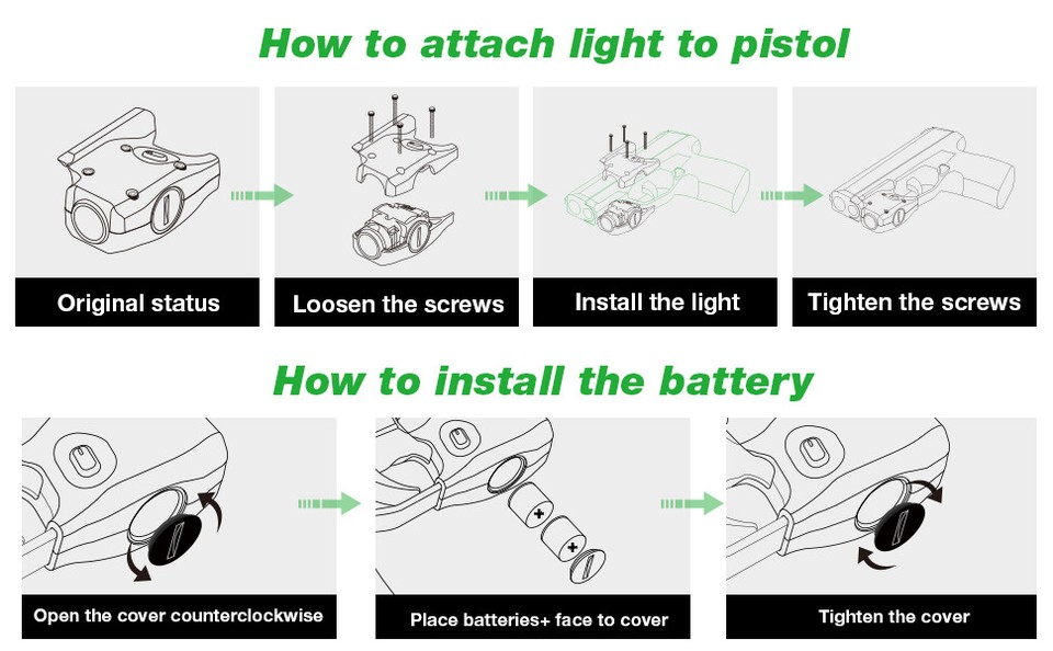 Tactical Flashlight For Springfield Armory Micro Compact Hellcat ...