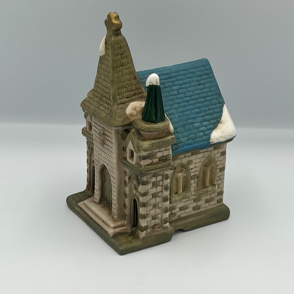 Vintage Ceramic Church House Christmas Village Scene Decor Lighted | eBay