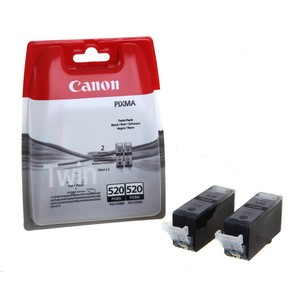 New Original Canon PGI-520 Twin Pack Ink Cartridge for Canon Pixma ...