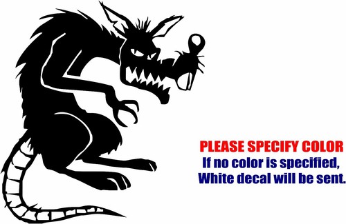 Evil Rat Mouse Decal Sticker JDM Funny Vinyl Car Window Bumper Truck ...