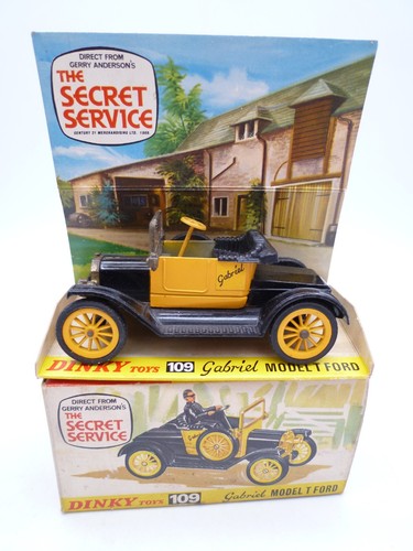VINTAGE DINKY TOYS 109 GABRIEL'S MODEL T FORD IN ORIGINAL BOX ISSUED ...