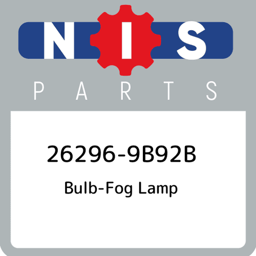 26296-9B92B Nissan Bulb-fog lamp 262969B92B, New Genuine OEM Part | eBay