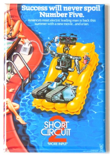 Short Circuit 2 FRIDGE MAGNET movie poster "style B" | eBay