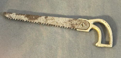 Vintage Miniature Tiny Rip Hand Saw Salesman Sample All Metal Small ...