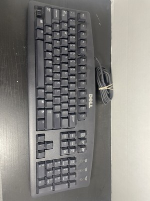 Dell RT7D20 PS2 Wired Qwerty Keyboard Black ps/2 retro computer non-usb ...
