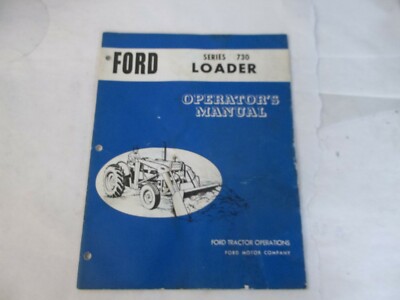 Ford Series 730 Loader Operator's manual | eBay