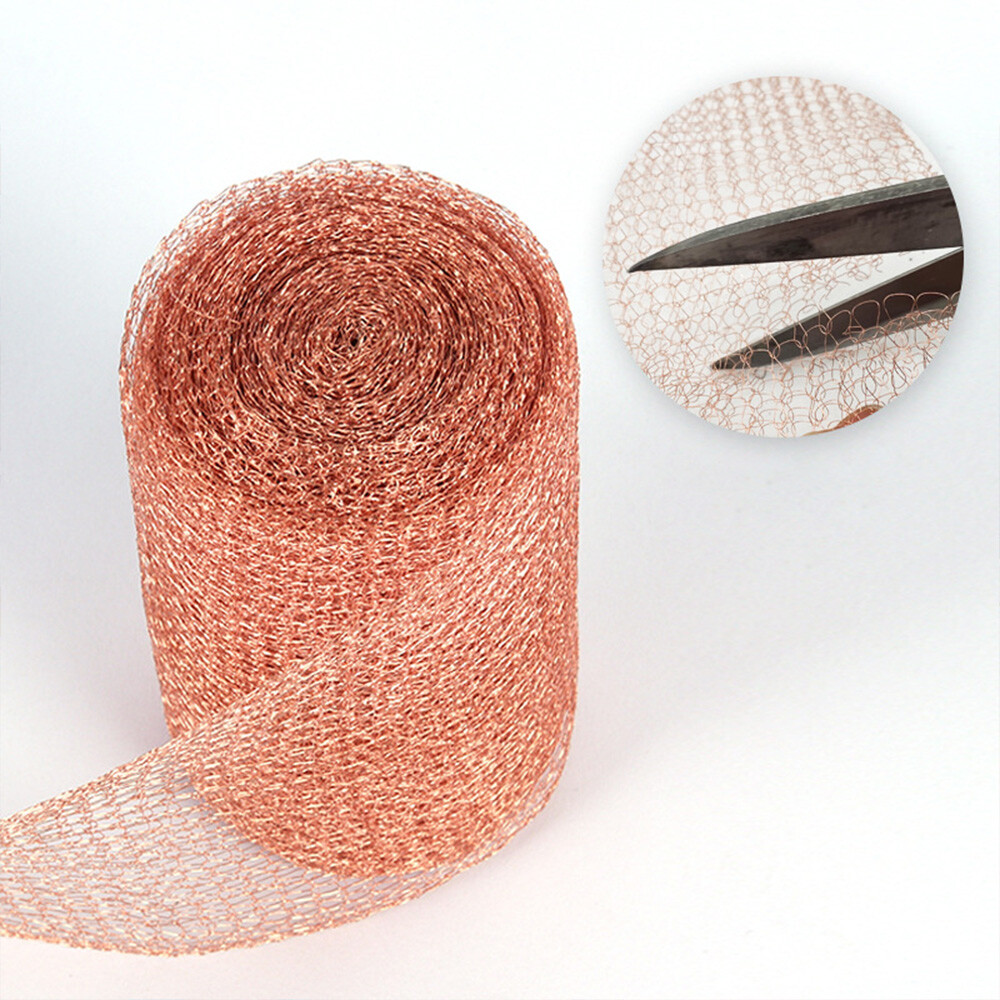 Copper Mesh Pest Control Rodent Proof Copper Wire Wool Roll Netting ...