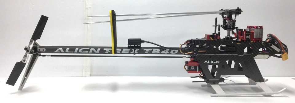 *ALIGN TREX TB40 HELICOPTER W/400MX (1100kv) Motor CONVERSION TO FLYWING H1 GPS* | eBay