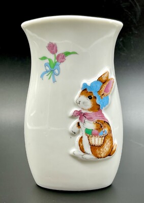 Vintage Easter Bunny Rabbit Bud Vase | eBay