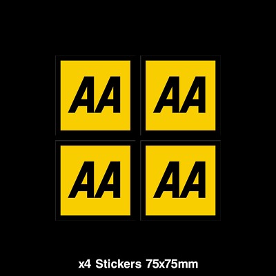 4x AA Sticker - Classic Car, Breakdown, Recovery, Garage, Mechanic ...