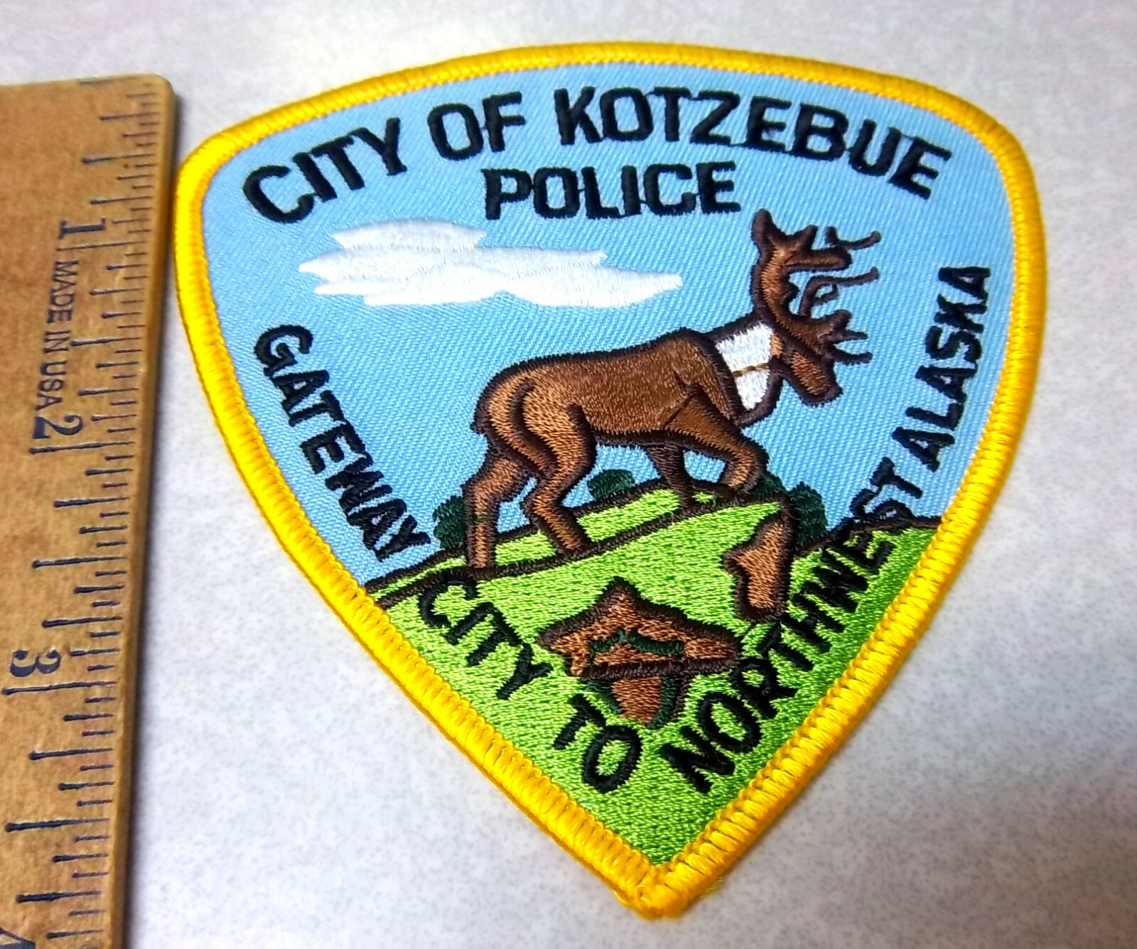 Alaska NEW Embroidered Patch, City of Kotzebue Police Souvenir Shoulder ...