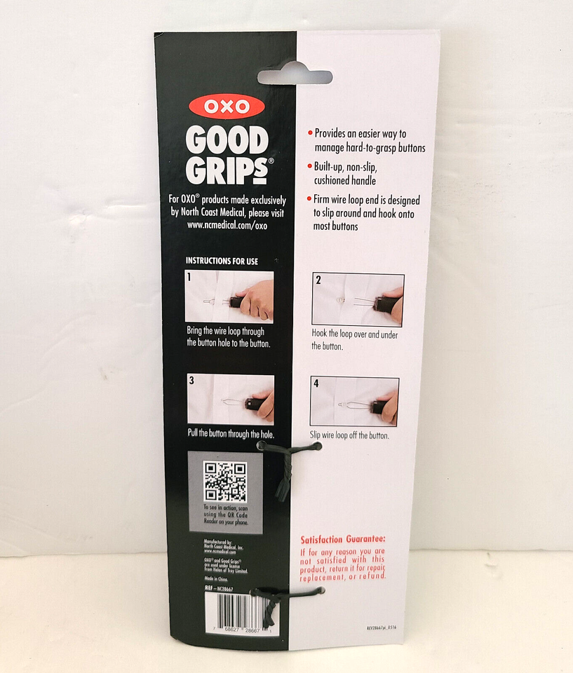 OXO Good Grips Button Hook Tool Dressing Aid for Arthritis | eBay