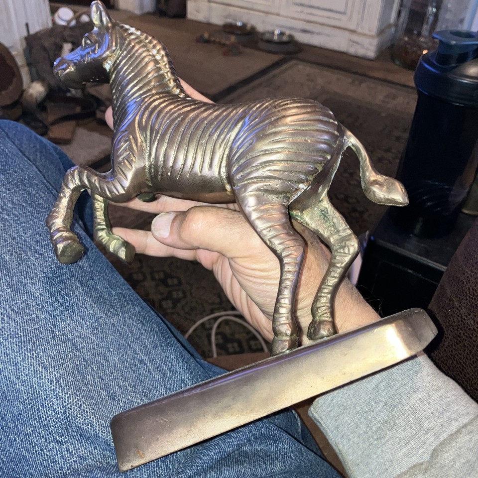Vintage Brass Zebra | eBay