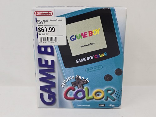 Nintendo Game Boy Color, Teal - GBC GameBoy - Box & Inserts Only - NO ...