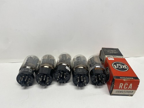 (5) Tested 12DQ6 12GW6 Some NOS in box RCA Vacuum Tube Lot Vintage ...