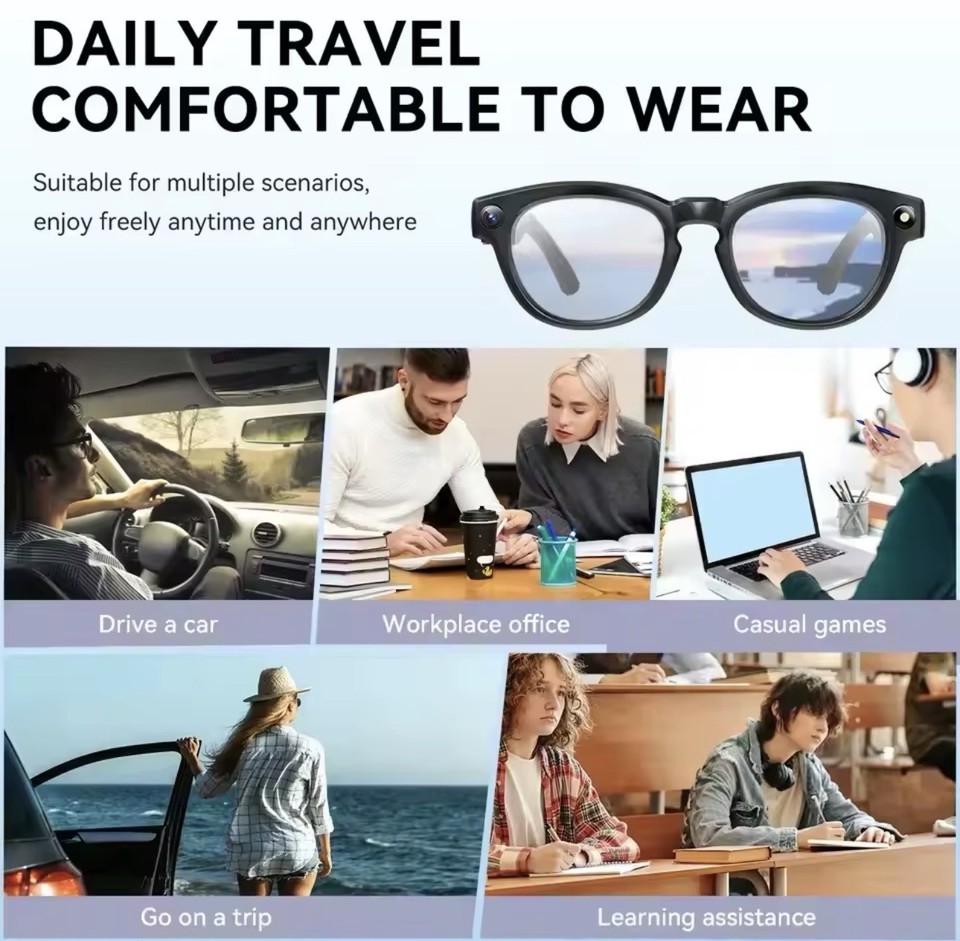 Had Smart AI Smart Glasses Men Chat GPT 800mp Camera Bluetooth Call AI ...