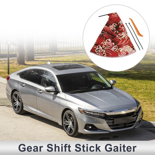 1 Set Universal Car Gear Shift Stick Gaiter Red Polyester Zipper | eBay