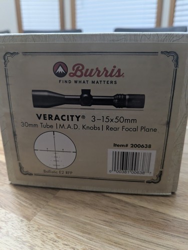Burris Veracity 3-15x50 E2 Reticle, 2nd Focal Plane | eBay
