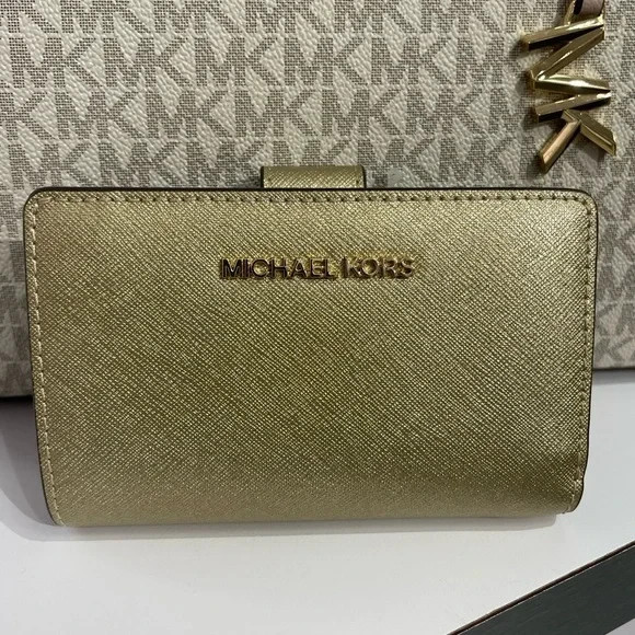 Michael Kors Sheila Medium Metallic Crossbody Satchel Bag Purse ...