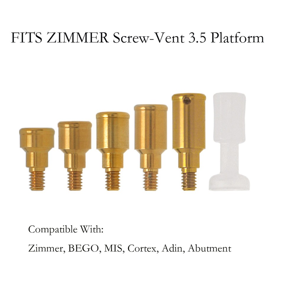 US Locator Abutment W/Male cap Inserts for Zimmer TSV /Biohorizon 3.5mm ...