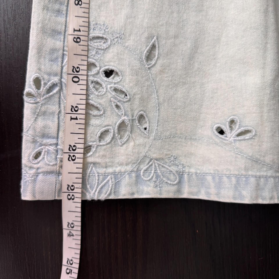 Free People Day Break Pants Womens Small Boho Embroidered Eyelet We The ...