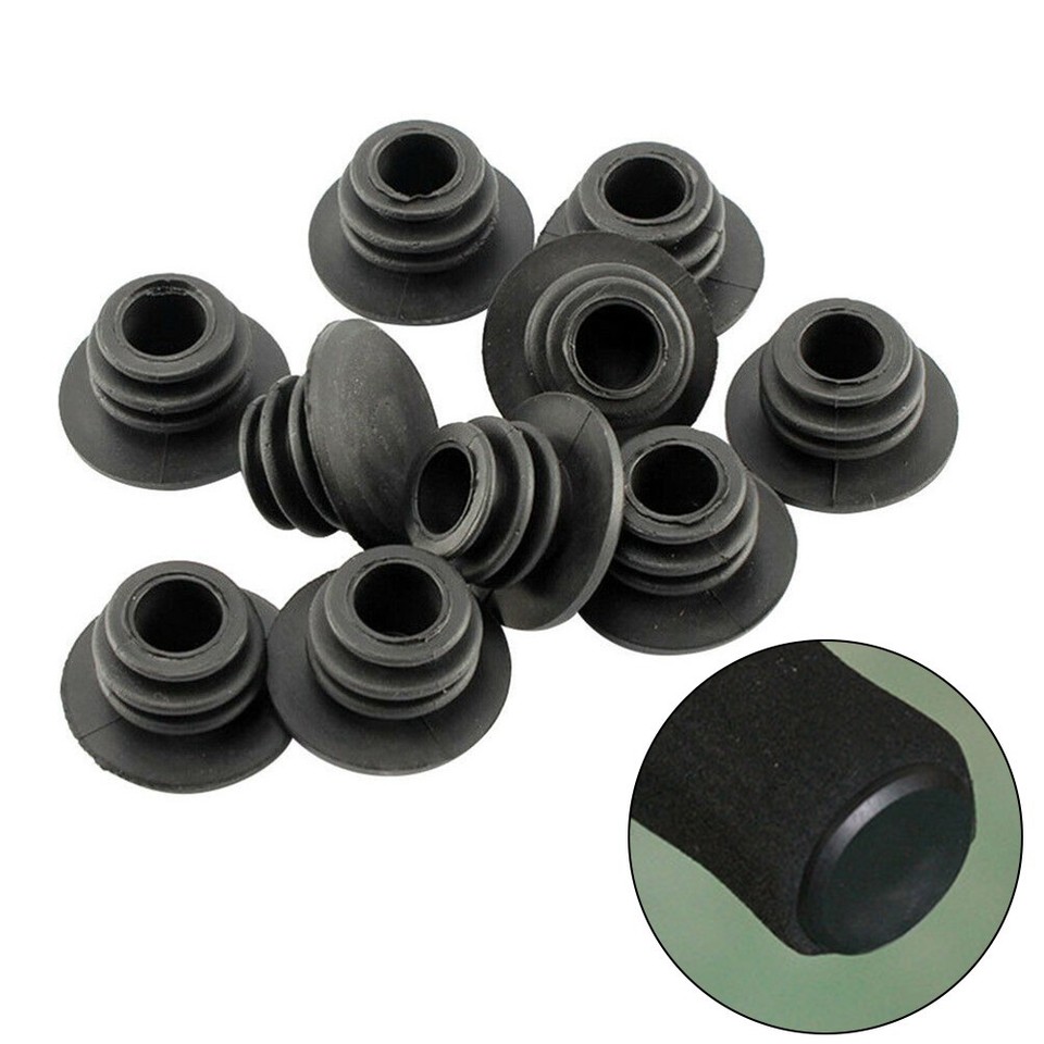 10pc Handlebar End Cap Set for 22mm Bicycle Grips Lightweight Rubber ...