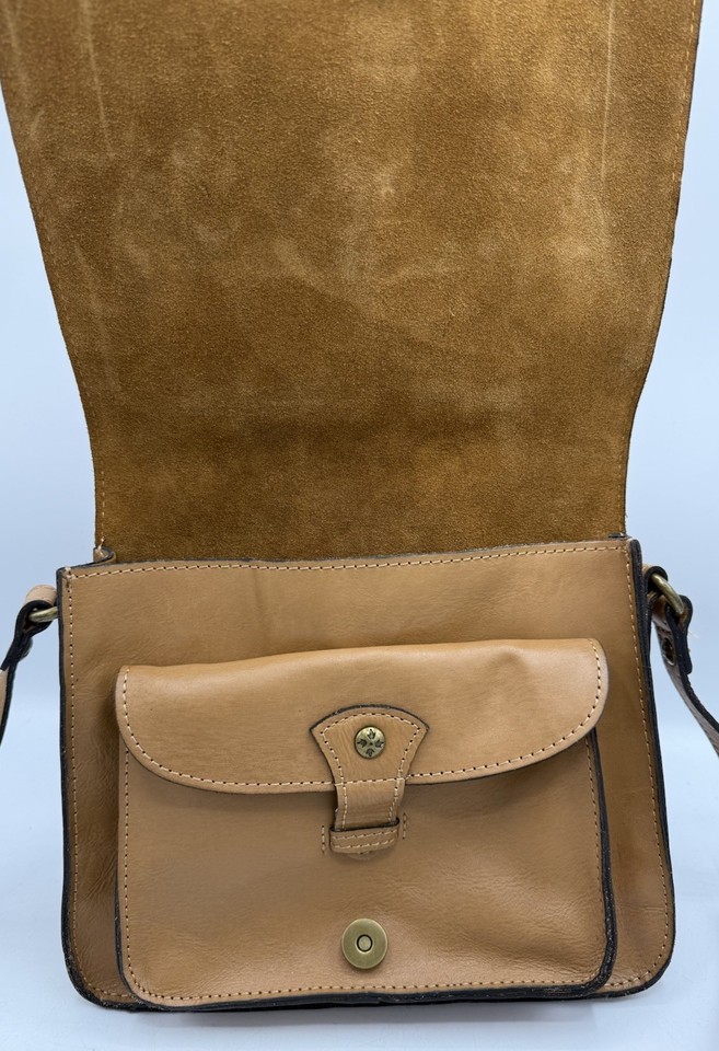 Patricia Nash Ilina Leather Tooled Crossbody Handbag Biscuit Brown NEW ...