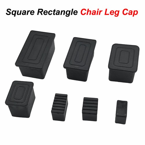 Square Rectangle Chair Leg Cap Rubber Feet Protector Pads Furniture ...