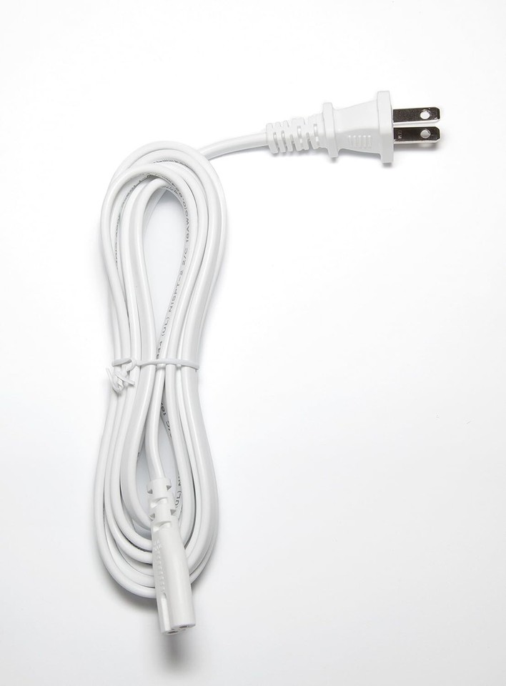 [UL Listed] White 8FT AC Power Cord for Bell + Howell Super Bright ...