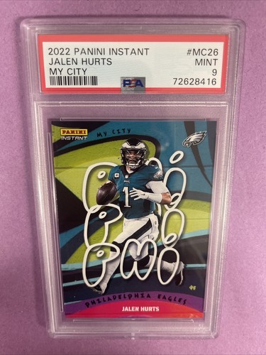 2022 Panini Instant NFL Jalen Hurts #MC26 MY CITY 1/1860 PSA 9 MINT ...
