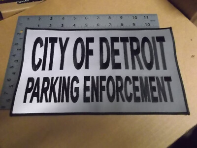 City Of Detroit Parking Enforcement Patch~Michigan~MI~New~Reflective ...