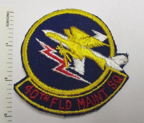 US AIR FORCE 40th FMS FIELD MAINTENANCE SQUADRON PATCH Original Vintage ...