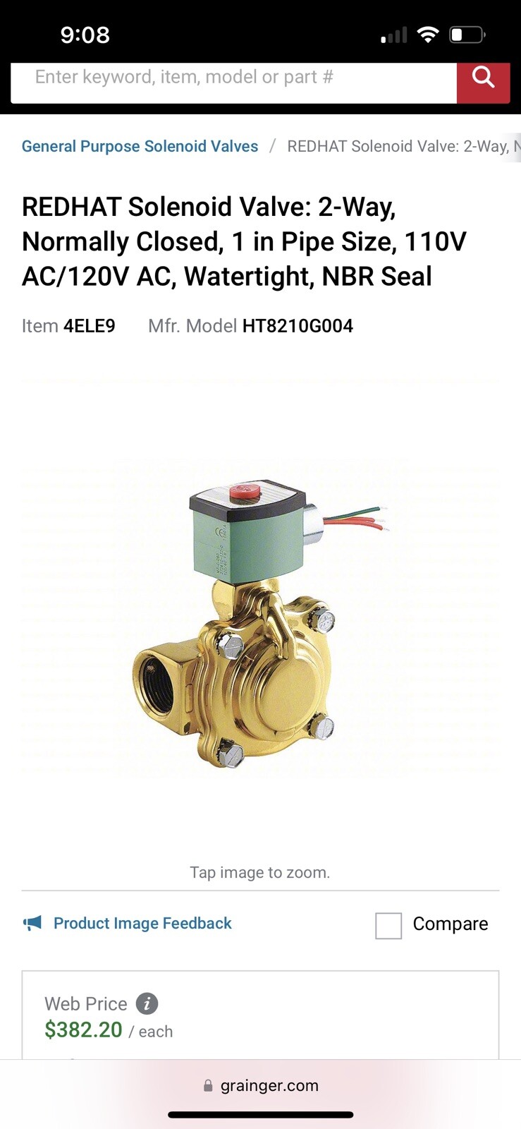 ASCO 8210G004 1 Inch NPT 2-Way Solenoid Valve | eBay