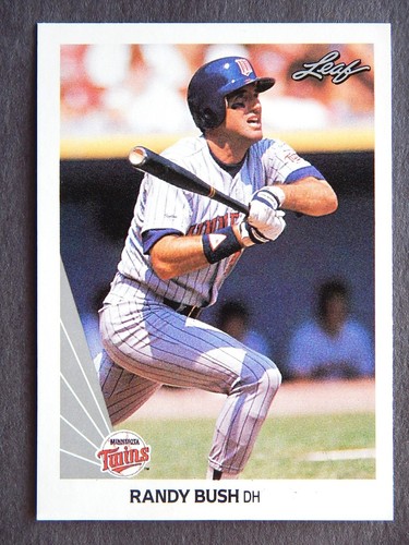 Randy Bush #83 Leaf 1990 Baseball Card (Minnesota Twins) | eBay