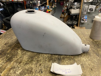 Vtg Old Skool Chopper Gas Tank Peanut Low Tunnel Harley Chopper Custom ...