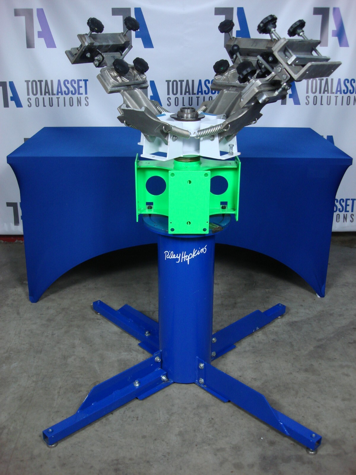 RILEY HOPKINS 4 STATION 4 COLOR SCREEN PRINTING PRESS | eBay