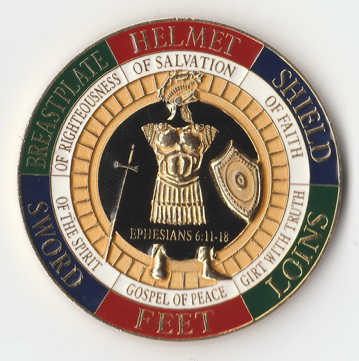 Put On The Whole Armor Of God Pray Always Coin 1.75 " DIA BX1 | eBay