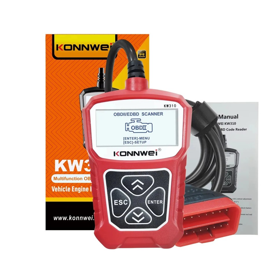 KW310 Auto OBD 2 Car Scanner Diagnostic Tool Automotive Scanner Car ...