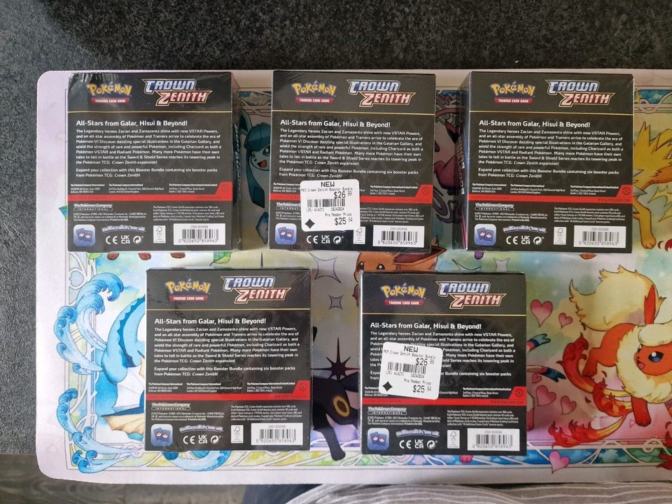 Pokémon TCG: Crown Zenith Booster Bundle 6x Booster Packs BRAND NEW ...