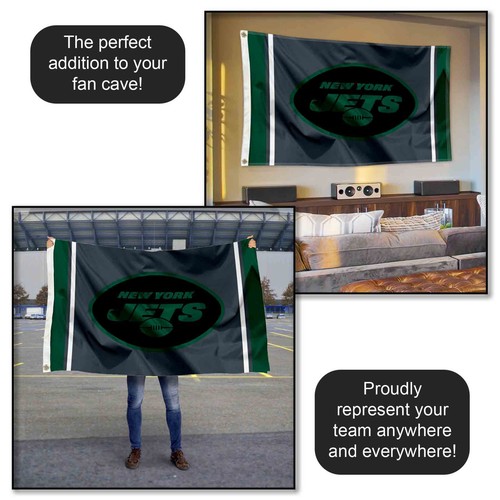 3x5 Feet New York Jets Black Sideline 3x5 Banner Flag | eBay