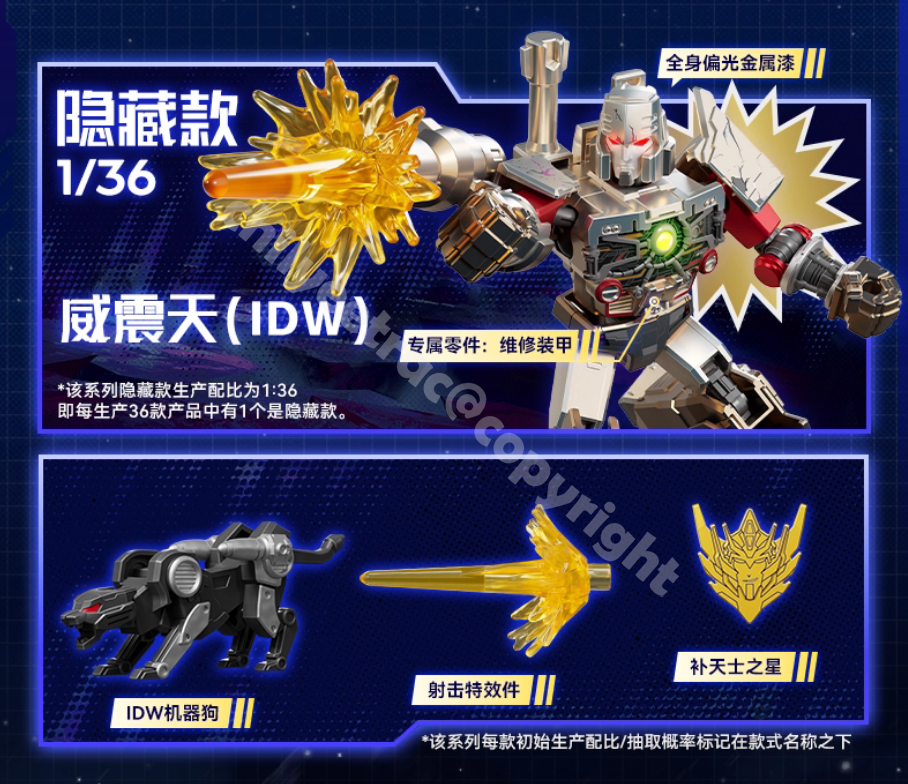 Blokees Transformers Shining Version 4th IDW Megatron Ravage Hidden ...