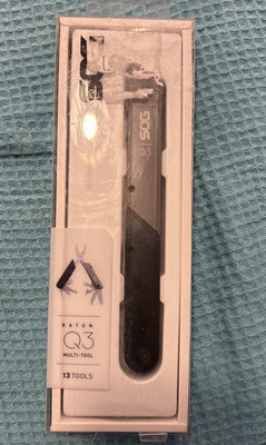 SOG Baton Q3 Multi-Tool Steel and Aluminum Construction - Black/Grey ...