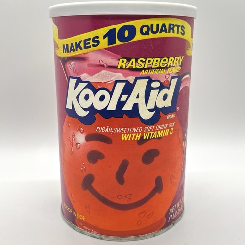 Vintage 1980's Empty Kool-Aid Raspberry 31oz Can (10 quarts) EMPTY | eBay