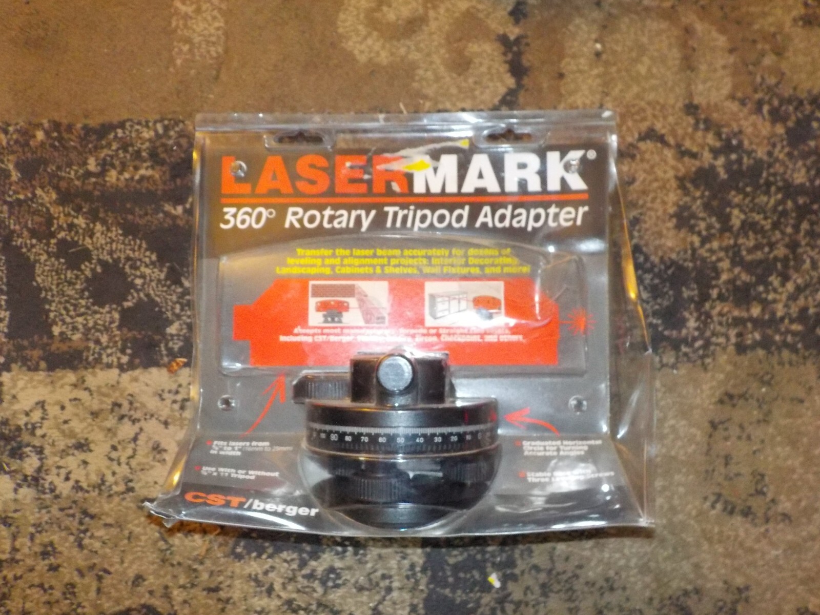 LaserMark By CST Berger - 360* Rotary Tripod Adapter ~ 57-LM8AP | eBay