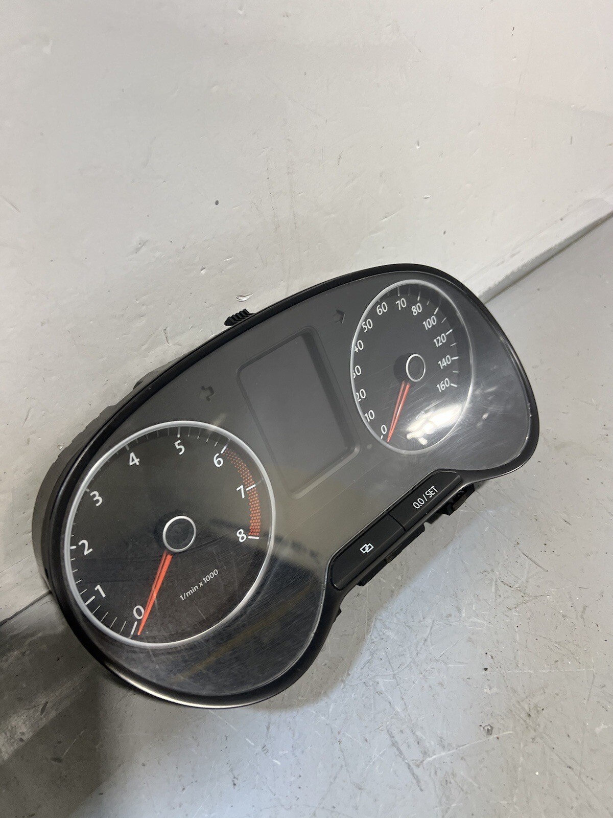 @ 2010 VW POLO INSTRUMENT CLUSTER CLOCKS 75,022 MILES 2009 TO 2014 ...