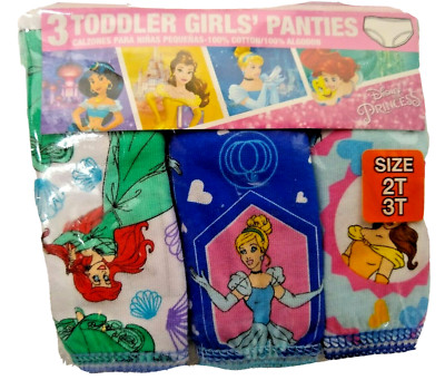 Disney Princess Girls 2T/3T Underwear Panties New Pack of 3 | eBay