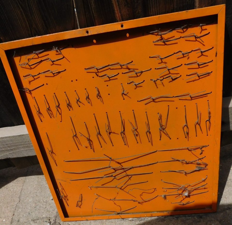 VTG Select-A-Spring Sample Metal Display USA Made Jersey Aprox 1950 ...